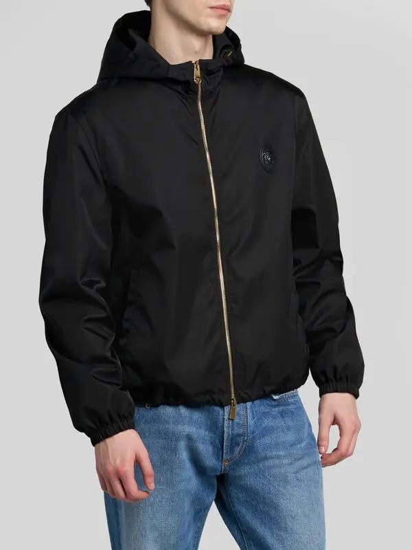 Versace Nylon Twill Hooded Jacket