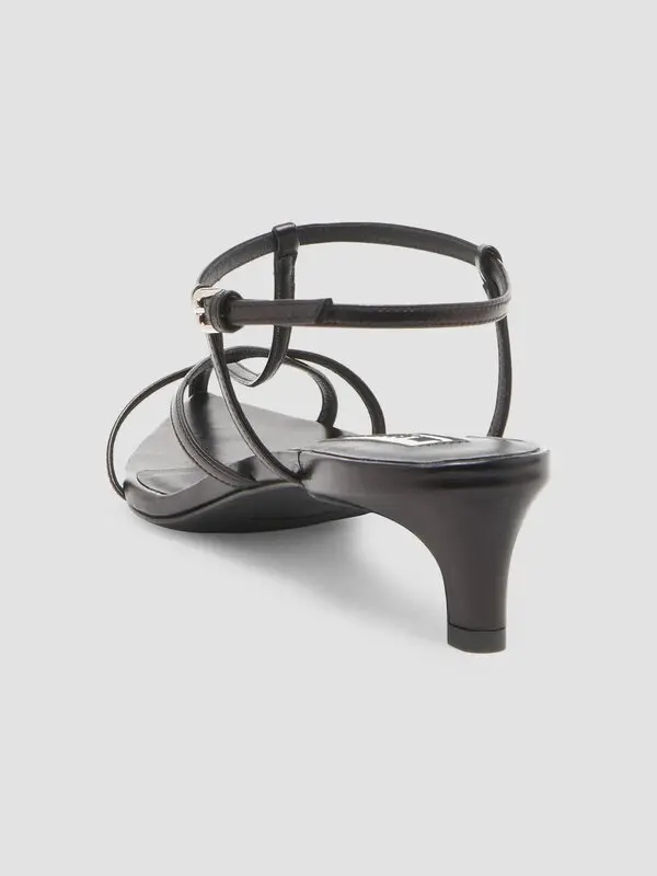 JIL SANDER Strappy 35mm Leather Kitten Heel Sandals