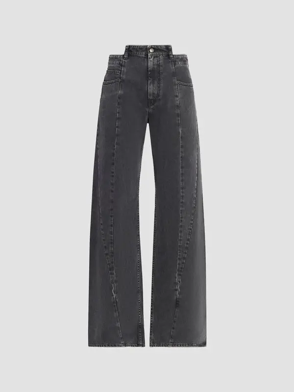 MAISON MARGIELA Cut-out Wide-leg Jeans