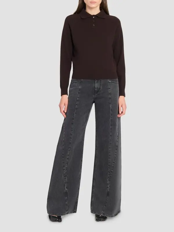 MAISON MARGIELA Cut-out Wide-leg Jeans