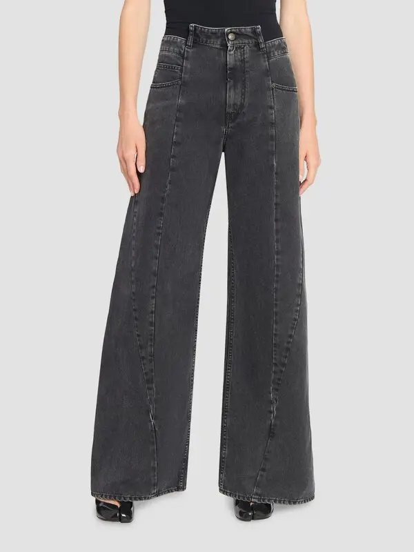 MAISON MARGIELA Cut-out Wide-leg Jeans