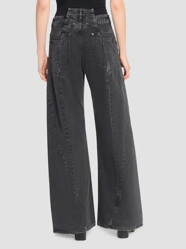 MAISON MARGIELA Cut-out Wide-leg Jeans