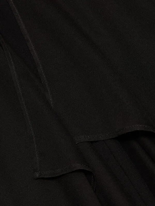 Michael Kors Veiled Wool Crepe Trousers
