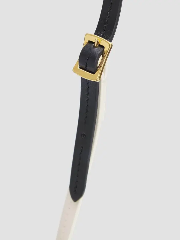 JIL SANDER Small Leather File Bag - Eggshell
