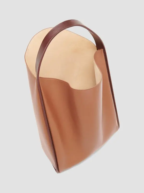 JIL SANDER Pivot Leather Tote Bag