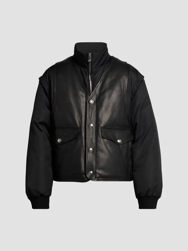 Versace Layered Stand-collar Down Jacket