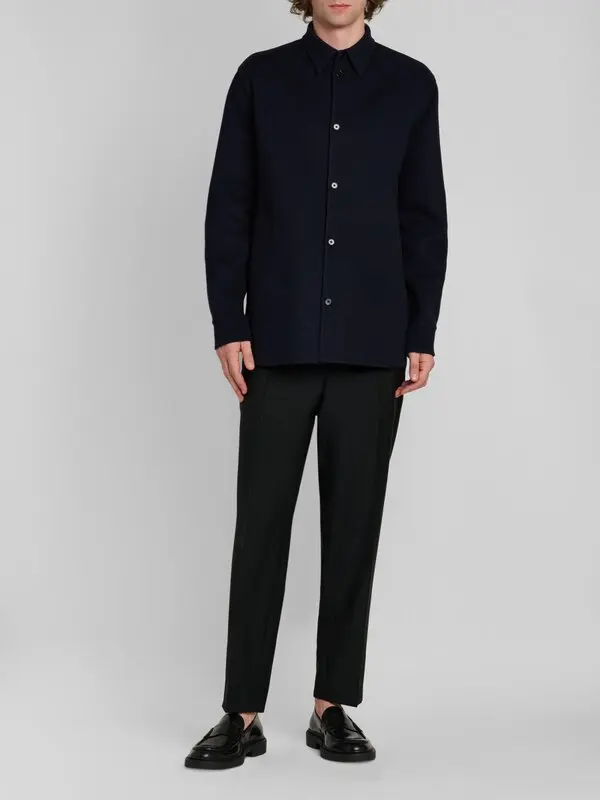 JIL SANDER Double Wool Shirt Jacket