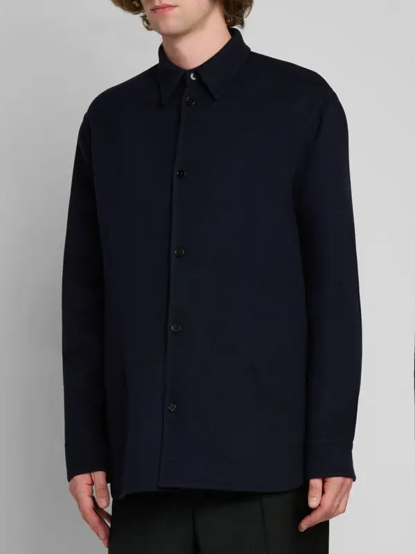 JIL SANDER Double Wool Shirt Jacket