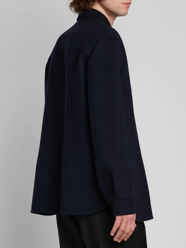 JIL SANDER Double Wool Shirt Jacket