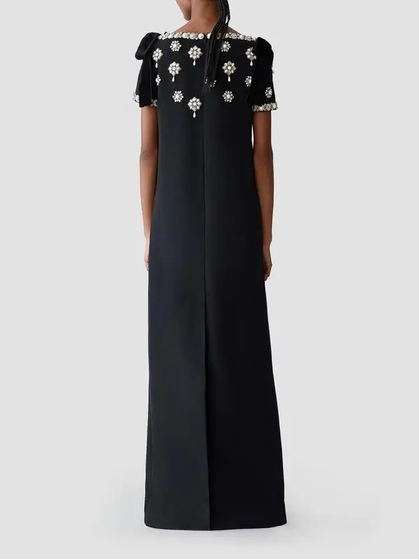 Carolina Herrera Embellished Medallion-embroidered A-line Gown