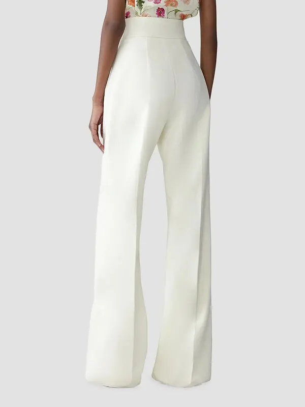 Carolina Herrera Diane Wool Wide-leg Pants
