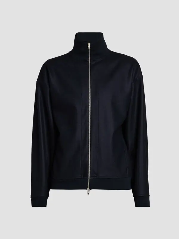 JIL SANDER Melton Wool Zip-front Jacket