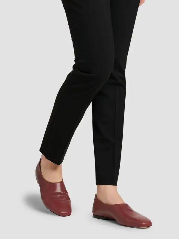 JIL SANDER Prince Leather Ballerina Flats