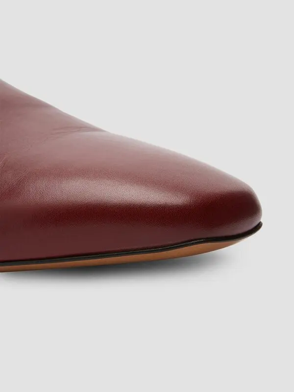 JIL SANDER Prince Leather Ballerina Flats