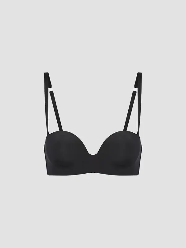 Simone Perele Essential Plunge Microfiber Multi-way Bra - Black