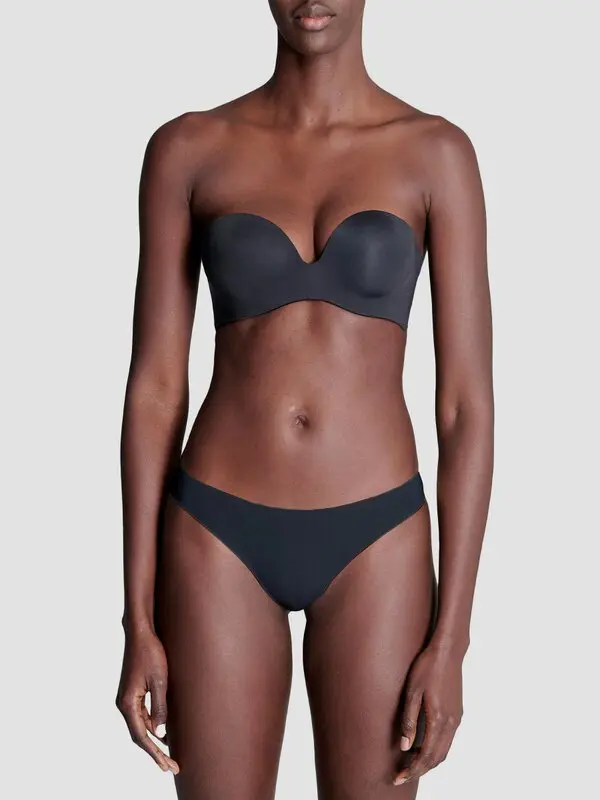 Simone Perele Essential Plunge Microfiber Multi-way Bra - Black