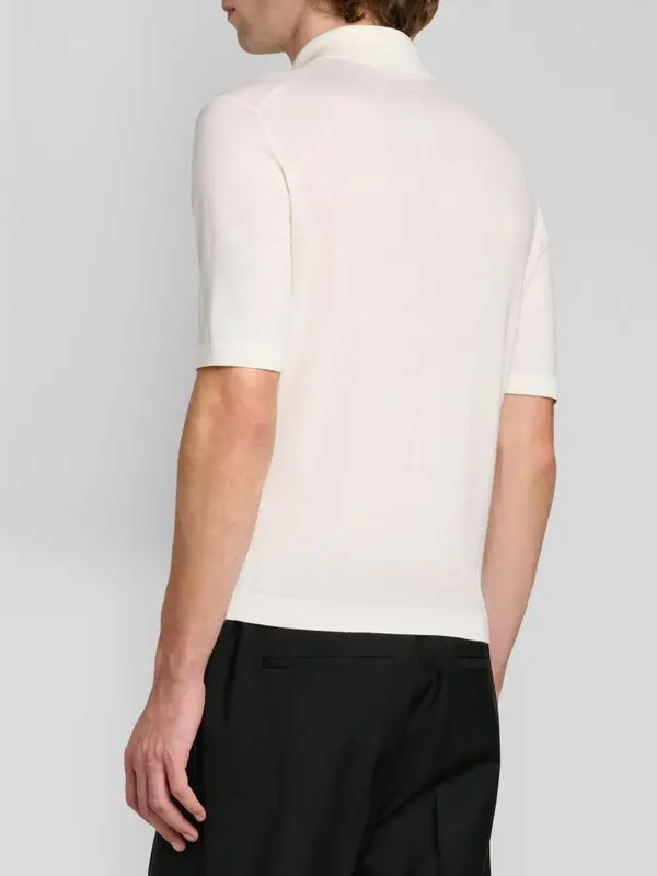 JIL SANDER Fine Wool Polo Shirt
