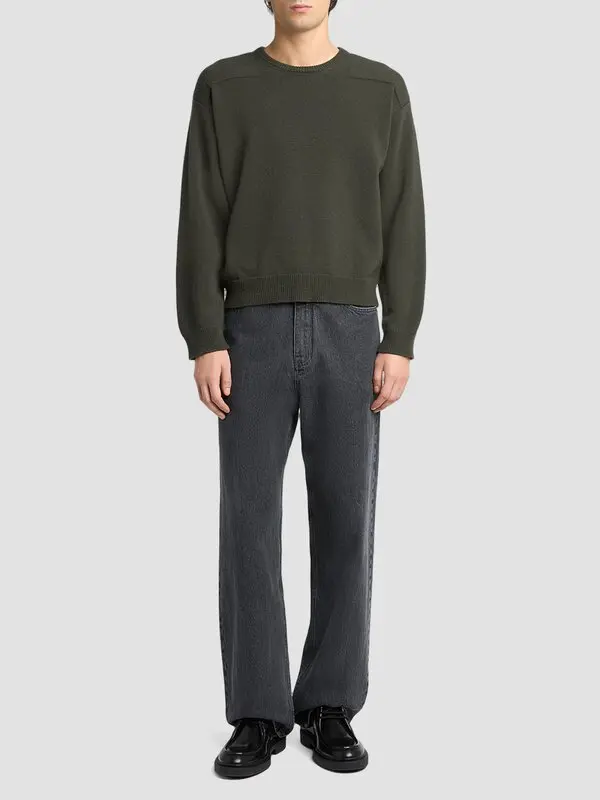 JIL SANDER Saddle Shoulder Wool-blend Sweater