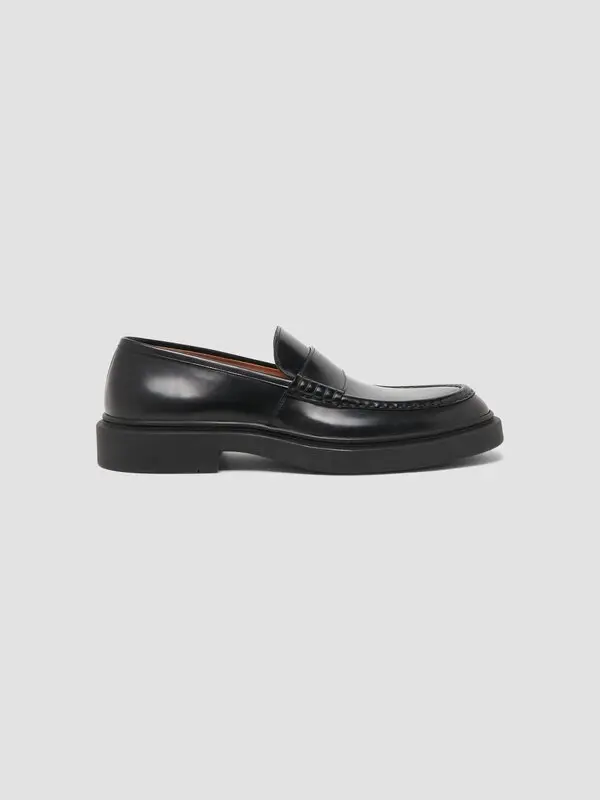 JIL SANDER Leather Penny Loafers