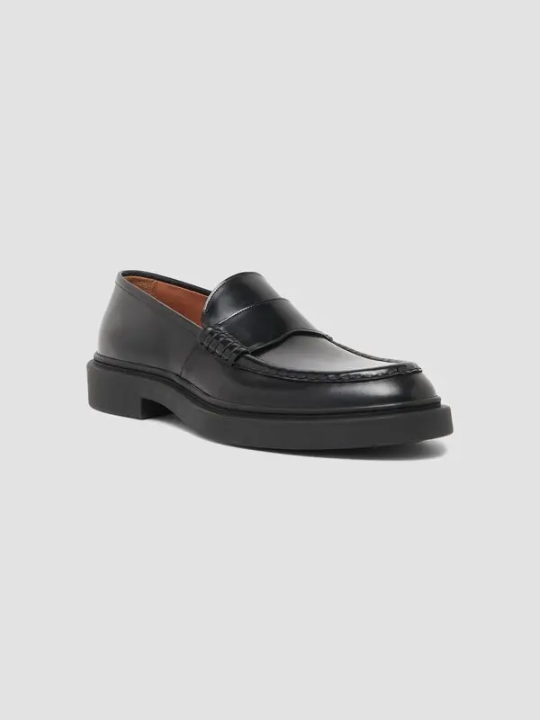 JIL SANDER Leather Penny Loafers