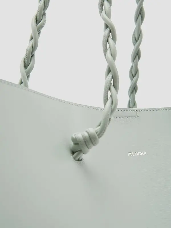 JIL SANDER Tangle East West Leather Shopper Tote Bag