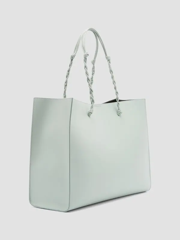 JIL SANDER Tangle East West Leather Shopper Tote Bag