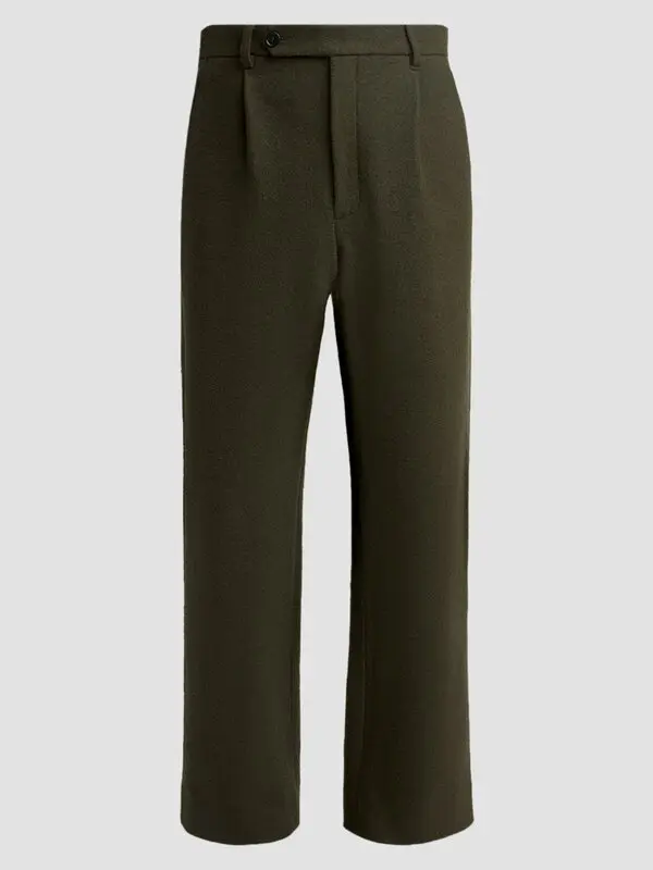 JIL SANDER Felted Wool-blend Trousers