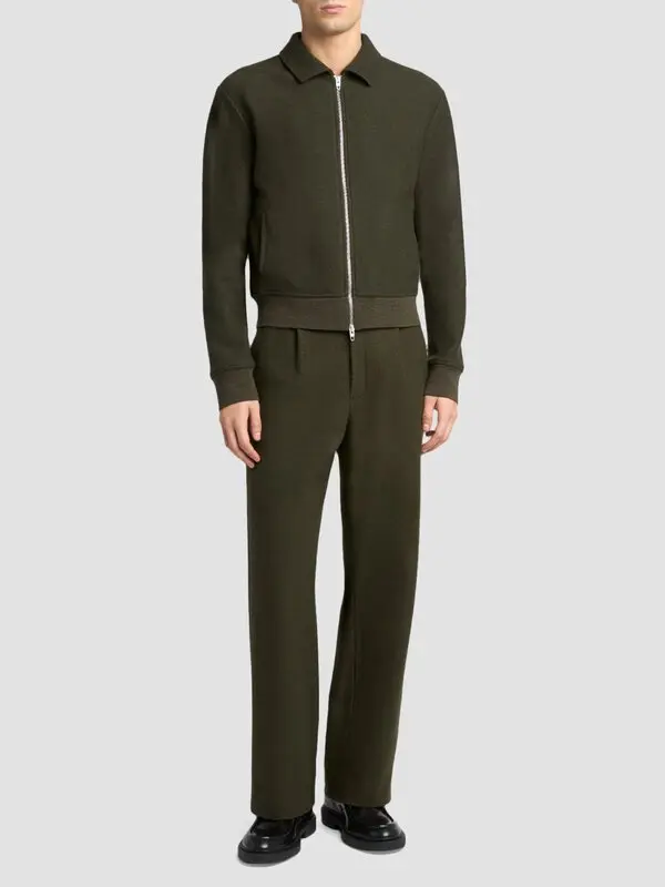 JIL SANDER Felted Wool-blend Trousers