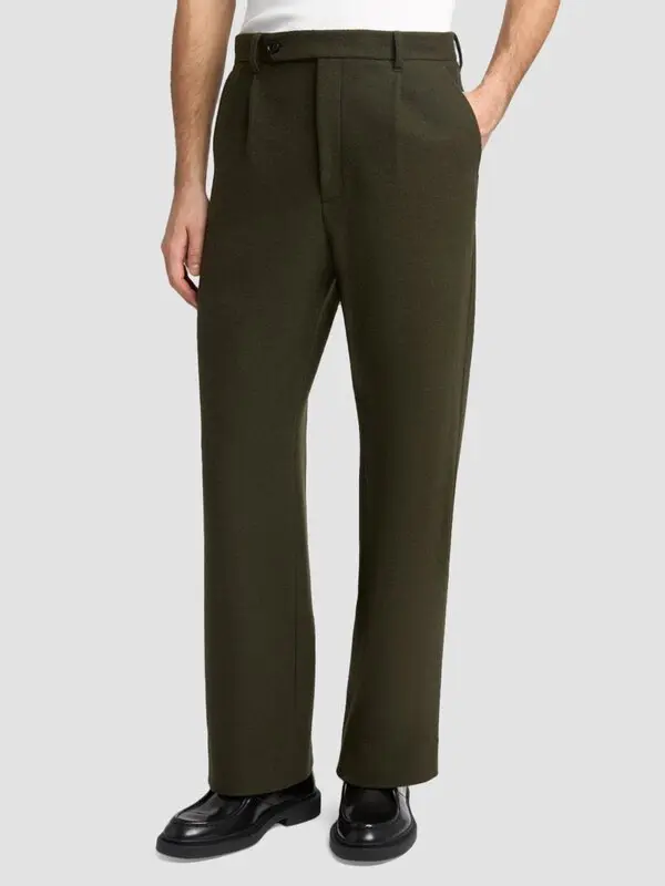 JIL SANDER Felted Wool-blend Trousers
