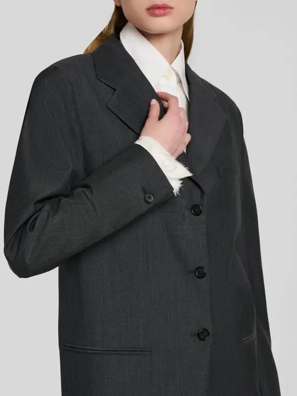 JIL SANDER Wool-mohair Single-breasted Jacket