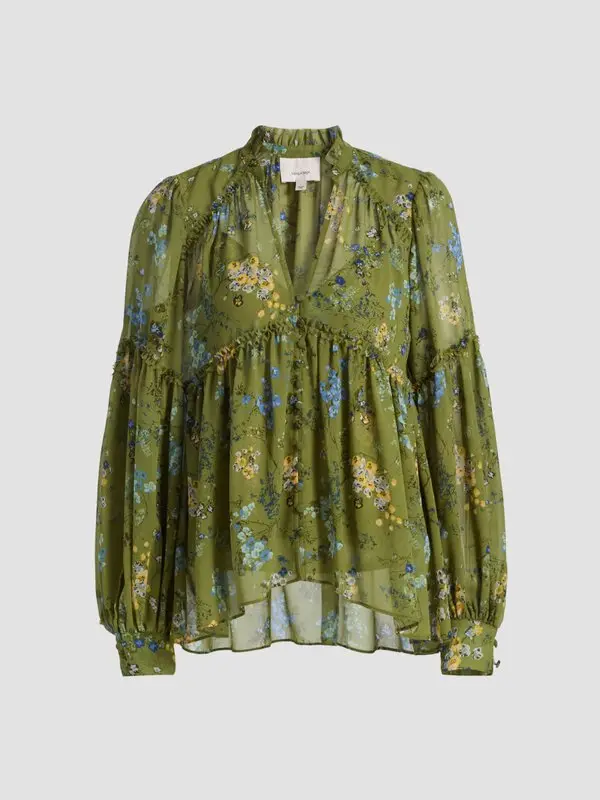 Cinq À Sept Windswept Floral Edeline Top