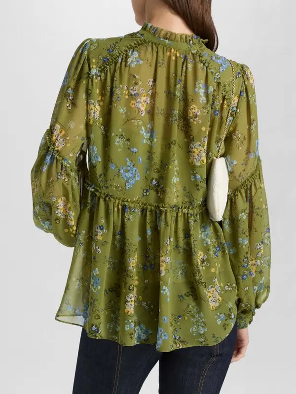 Cinq À Sept Windswept Floral Edeline Top