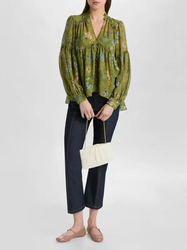 Cinq À Sept Windswept Floral Edeline Top