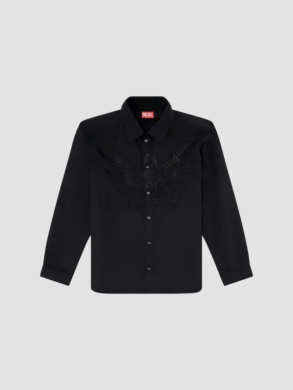 DIESEL® Embroidered Cotton Overshirt