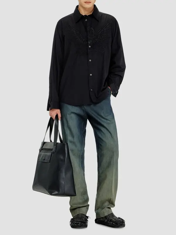DIESEL® Embroidered Cotton Overshirt