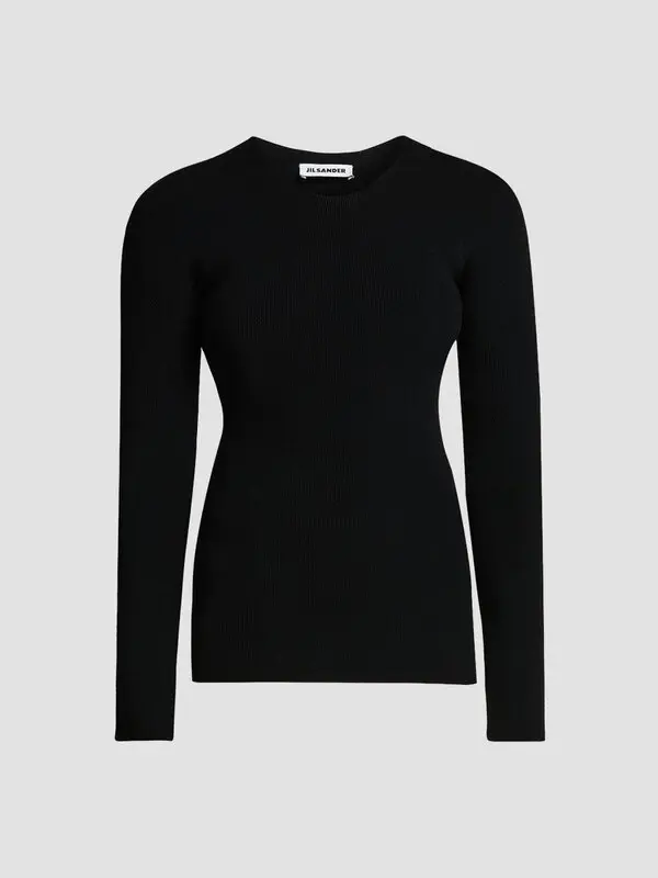 JIL SANDER Rib-knit Crewneck Sweater