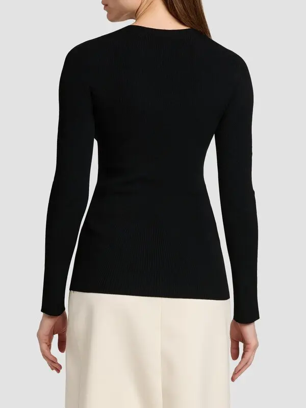 JIL SANDER Rib-knit Crewneck Sweater