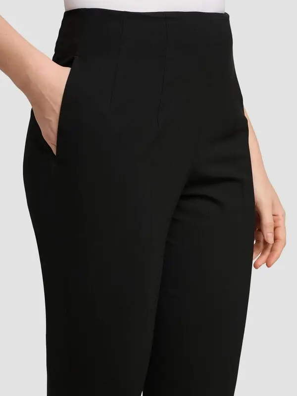 JIL SANDER Stretch-wool Darted Flat-front Trousers
