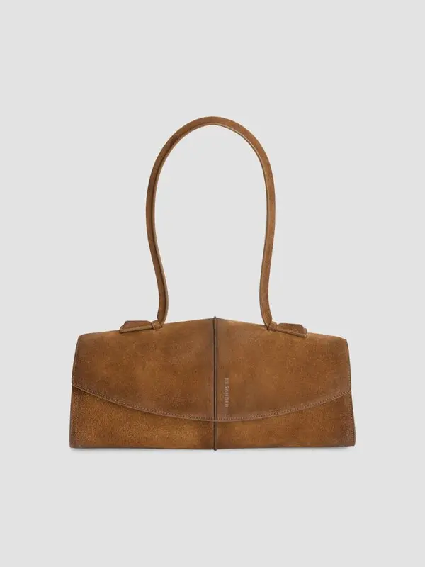 JIL SANDER Linea Suede Shoulder Bag