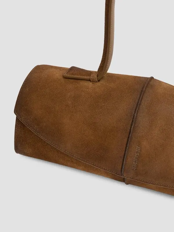 JIL SANDER Linea Suede Shoulder Bag
