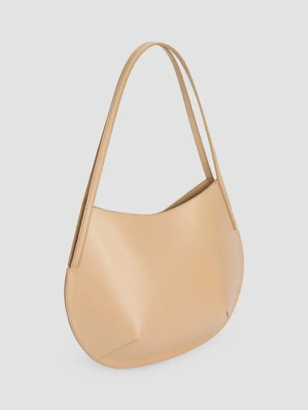 JIL SANDER Kante Leather Shoulder Bag - Hazel
