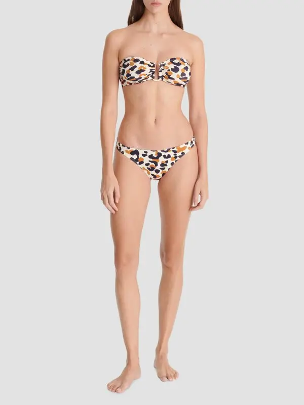 ERES Perle Printed Bandeau Bikini Top