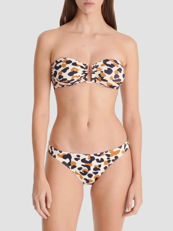 ERES Perle Printed Bandeau Bikini Top