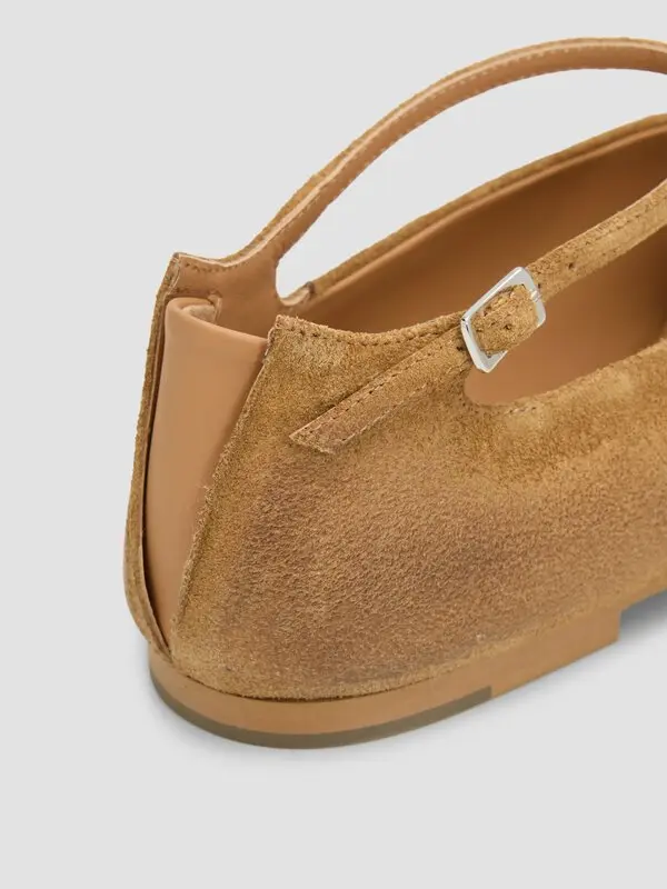 JIL SANDER Elyss Suede Ballet Shoes