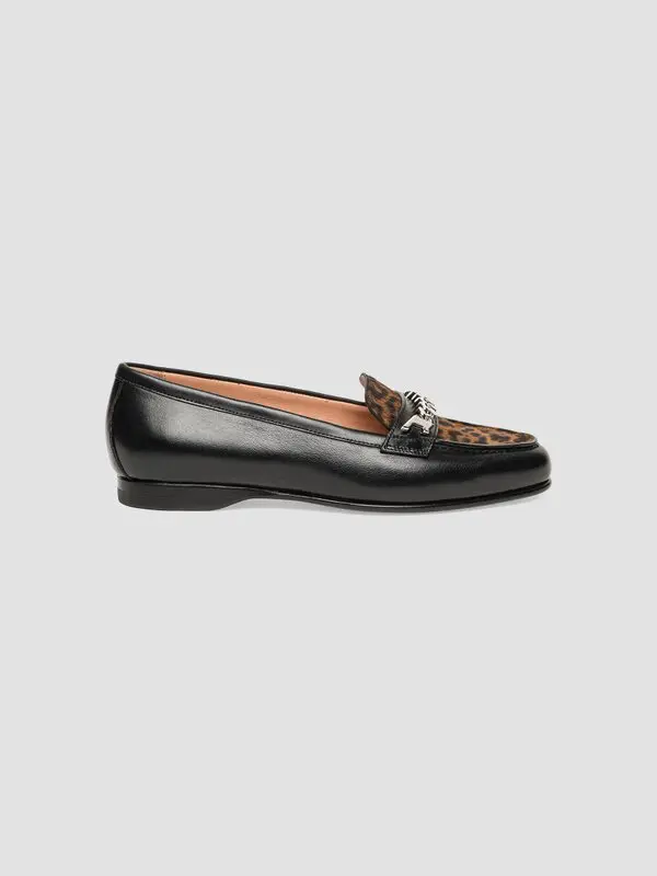 Santoni Leather Bit Loafers