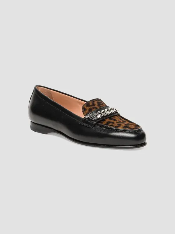 Santoni Leather Bit Loafers