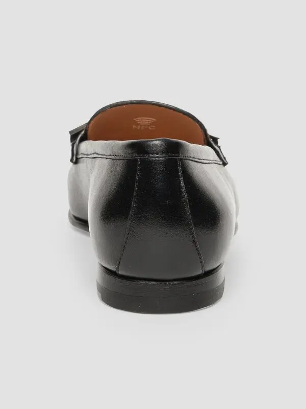 Santoni Leather Bit Loafers