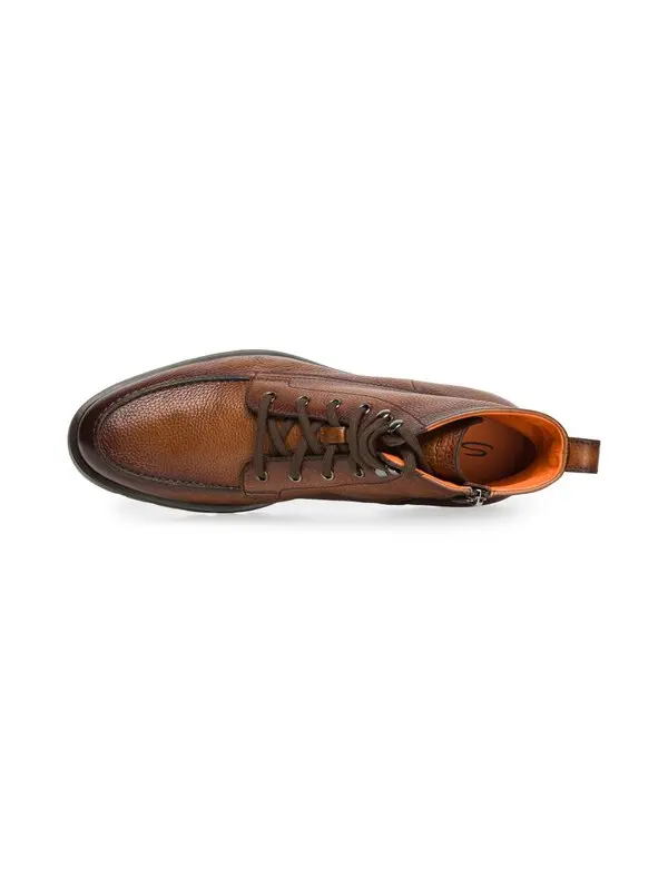 Santoni Rock Leather Work Boots