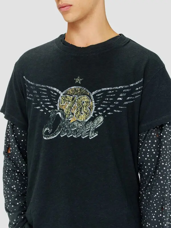 DIESEL® Gerio Cotton-blend Crewneck T-shirt