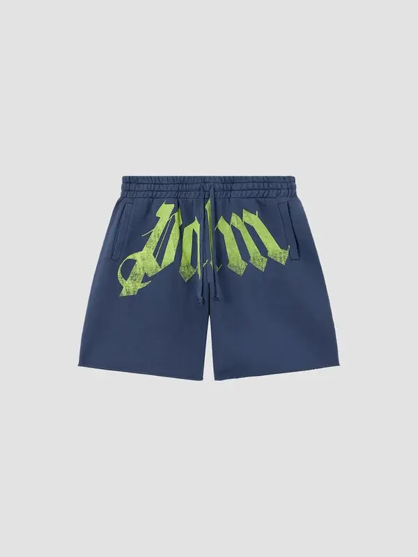 Palm Angels Big Waist Logo Sweat Shorts